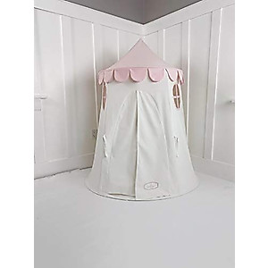 Domestic Objects | Castle Tower Play Tent | Kids Playhouse | Indoor Fort | Cotton Canvas | Premium Quality (42" Wide x 54" Tall) (Pink)