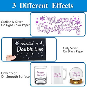 Shimmer Markers Outline Glitter Gel Pens: 12 Christmas Stocking Stuffers Teenage Tween Teen Girl Gifts Trendy Stuff Cute Arts Crafts Art Supplies Kids Ages 4 5 6 8 9 10 14 16 18 Year Old Outliner 2024