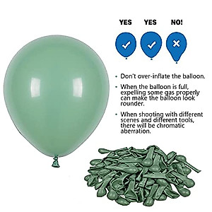 Sage Green Balloon Garland Arch Kit 144pcs Baby Shower Decor with Olive Eucalyptus Green White Gold Double-Stuffed Blush Balloons for Jungle Woodland Safari Baby Shower Bridal Wedding Wild One 1st Birthday Theme Party Decorations