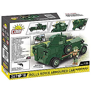 Cobi toys 267 Pcs Hc Great War /2988/ Rolls Royce Armoured Car Scale1:35