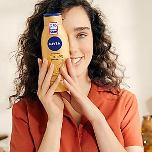 NIVEA Q10 Firming Plus Radiance Gradual Tan (400 ml), Tan Activating Firming Cream with Q10, Supports a Gradual Tan, Tanning Moisturiser for a Sun-Kissed Radiant Glow