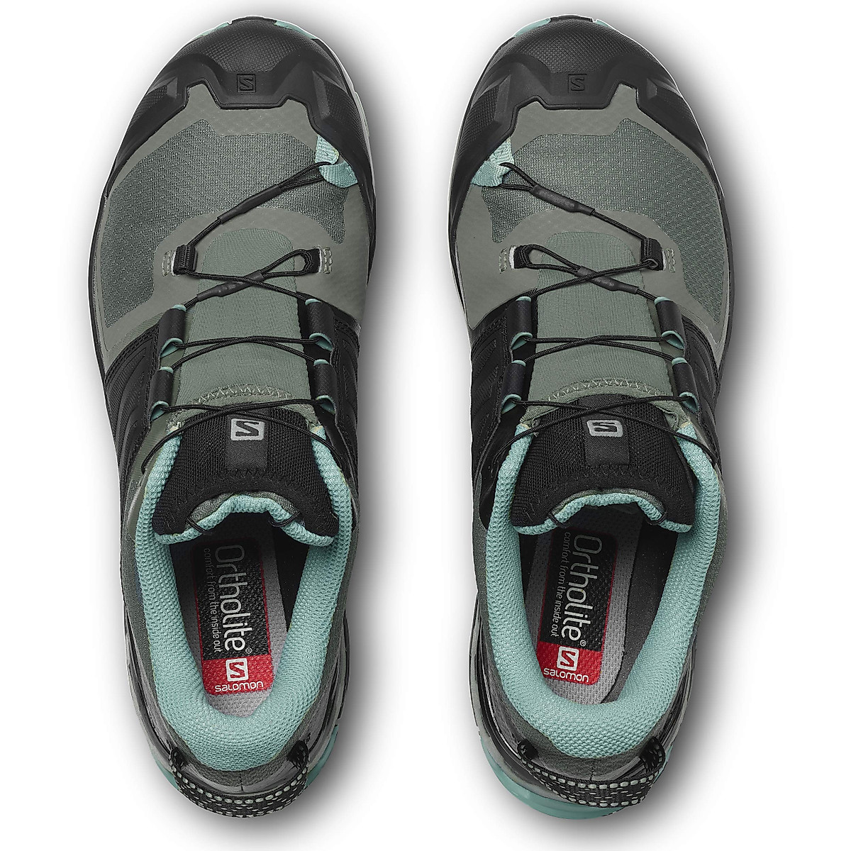 Salomon XAILD Gore-TEX Trail Running Shoes for Women, Balsam Green/Black/Meadowbrook, 5.5