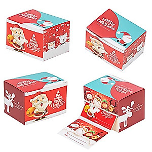 300 PCS Christmas Gift Tags ,Christmas Stickers,Self Adhesive Name Tags Christmas Wrapping Paper Stickers with 6 Designs Write On Then Peel & Presents