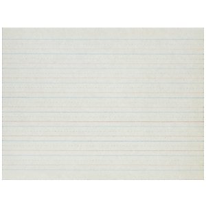 School Smart - 85338 Zaner-Bloser Paper, 1/2 Inch Ruled, 10-1/2 x 8 Inches, 500 Sheets,White