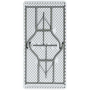 Flash Furniture Elon 5-Foot Granite White Plastic Folding Table