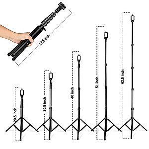 62" Phone Tripod Selfie Stick - Extendable Tripod Stand with Remote & Phone Holder Tripod for iPhone 14 13 12 11 Pro Max XS XR Samsung S23 S22 S21 Camera iPhone Stand for Video Recording Vlogging