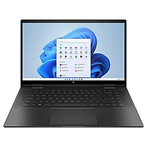 HP 2022 Envy X360 2-in-1 Touch Screen Laptop, 15.6" FHD IPS Display, AMD 6-Core Ryzen 5 5625U (Beat i7-1265U), 8GB DDR4 RAM, 512GB PCIe SSD, USB-C, HDMI, WiFi 6, SD Card Reader, Backlit KB, Win 11