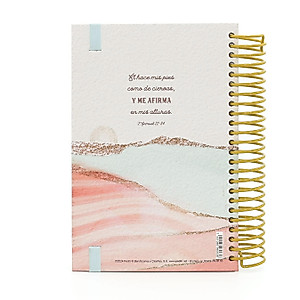Agenda Pechi 2024 (Inspirational Christian Planner in Spanish). Tapa dura. Encuadernado espiral plástico. Devocionales, frases y versículos entre otras herramientas. Enero-Diciembre. 1 página por día