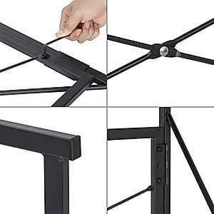 Epetlover Folding Computer Desk Writing Table Study Work Station Portable Notebook PC Laptop Standing Desk Home Office, Espresso