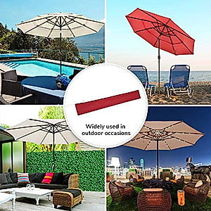 Yescom Outdoor Patio Umbrella Protective Cover Bag 180gsm Polyester Fabric fits 5' 6' 7' 8' 9' 10' Umb Garden Red