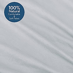 Baby Waterproof Bassinet Mattress Pad Cover and 100% Cotton Sheet(White+Grey), 18" x 30"