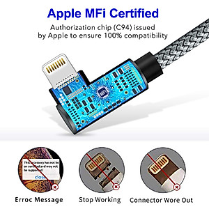 Heartbeats iPhone Fast Charger 6FT [MFi Certified] USB C to Lightning Cable 90 Degree iPhone 13 Charging Cable Compatible with iPhone 13/12/12 Mini/12 Pro/11 Pro Max/X/XS/XR/8, iPad 8th(Red)