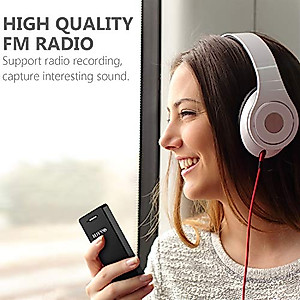 MP3 Player with Bluetooth 5.2, BERENNIS 16GB Portable HiFi Lossless Sound 2.4" Large Screen Music Player with FM Radio Voice Recorder Video Player, Support up to 128GB