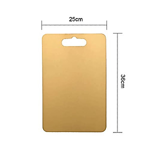 GULRUH Wood Cutting Boards for Kitchen, 1PCS Stainless Steel Durable Chopping Board Non-Slip Kitchen Cutting Board Vegetable Meat Tools Kitchen Washable Chopping Blocks (Color : Rainbow-1PCS)