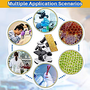 BEBANG 100X-2000X Microscope for Kids Students Adults, with Microscope Slides, Professional Biological Microscope Kit for Kids Students School Laboratory Education