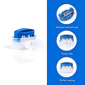 AIEX 20pcs Waterproof Cable Connectors Electrical, Resin Filled Robotic Lawn Mower Wire Cable Connector for Outdoor Garden Irrigation Machines Applications