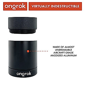 ONGROK Aluminum Storage Container, 180ml, Air Proof Jar to Preserve Smell and Aroma