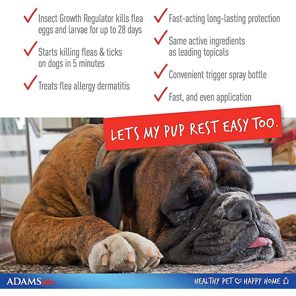 Adams Flea & Tick Spray Plus Precor 16 oz - Pack of 3