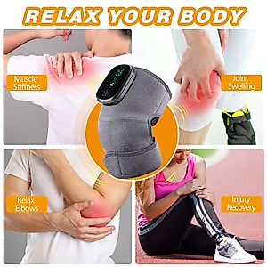 ONIYEA Knee Massager, Heated Knee Braces with Vibration, 3 Modes and 3 Intensities (1)