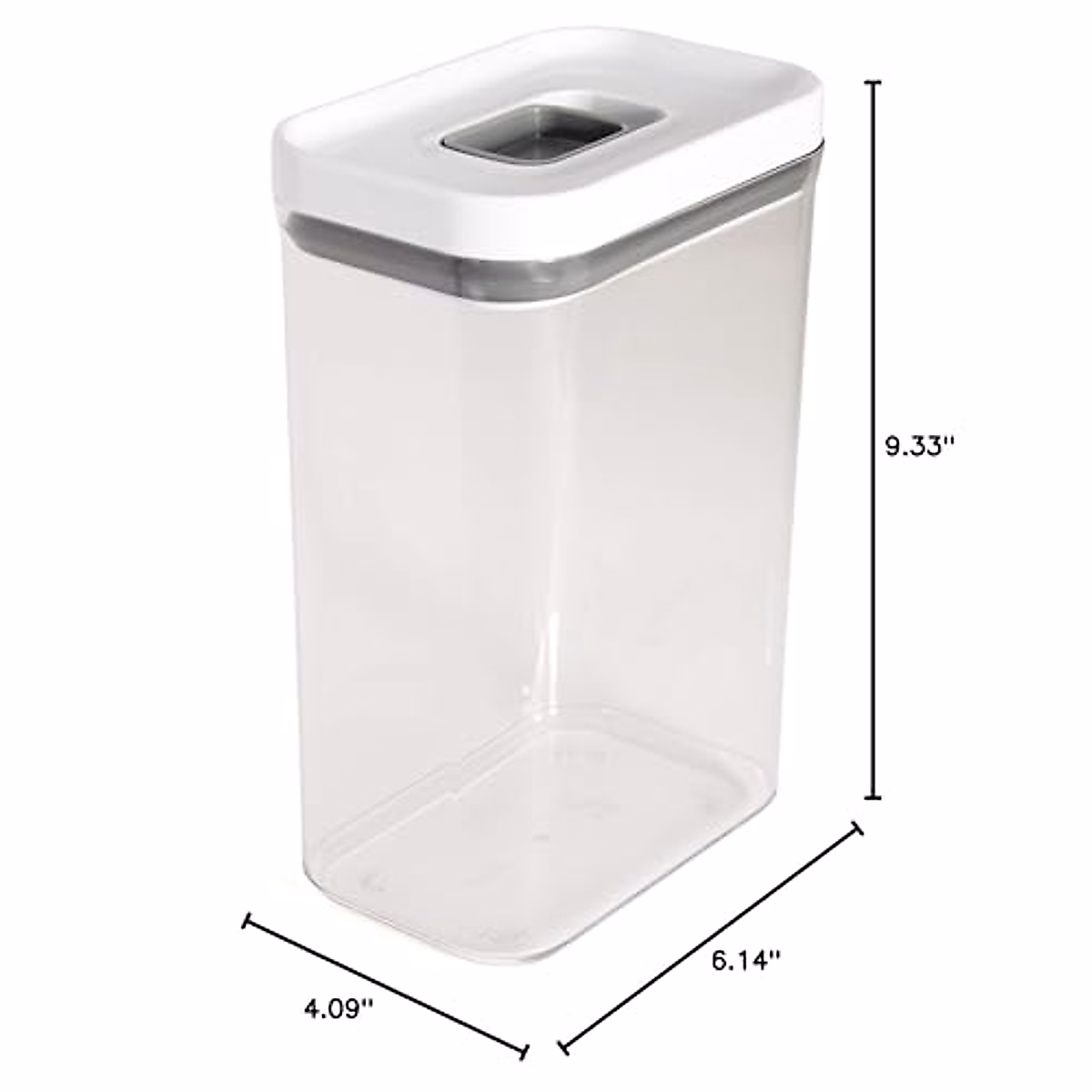 Copco Food and Organization Storage Container with Airtight Lid, 2.74-Quart, Clear