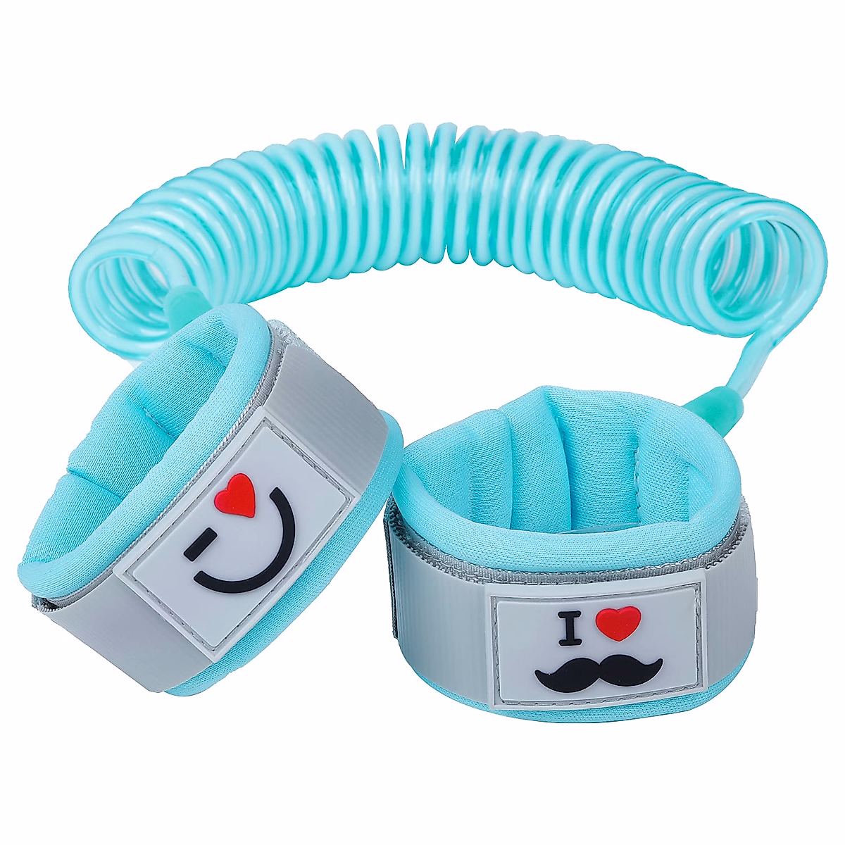 HUGVIDAS Anti-Lost Wrist Link, Child Safety Belt with Key Lock, Breathable Toddler Traction Belt, Anti-Lost Wrist Strap (2M/6.5ft, Green)