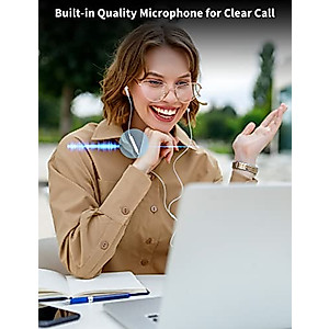 for Lightning Headphones Wired Earbuds for iPhone, MFi Certified Lightning Earphone Magnetic Headset HiFi Stereo with Microphone Volume Control for iPhone 14 Pro Max 13 12 Mini 11 10 X XR SE3 7 8 Plus