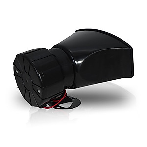 GENSSI Wireless 7 Tone Electronic Siren Emergency Horn Sound System for Police Cars Fire Trucks with Remote Control