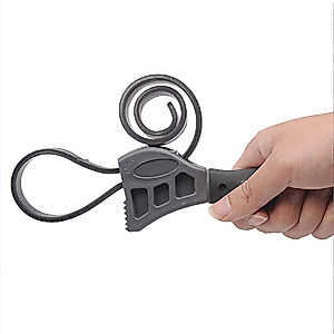 Pssopp Strap Wrench, Universal Rubber Jar Lid Opener for Mechanics for Home Kitchen
