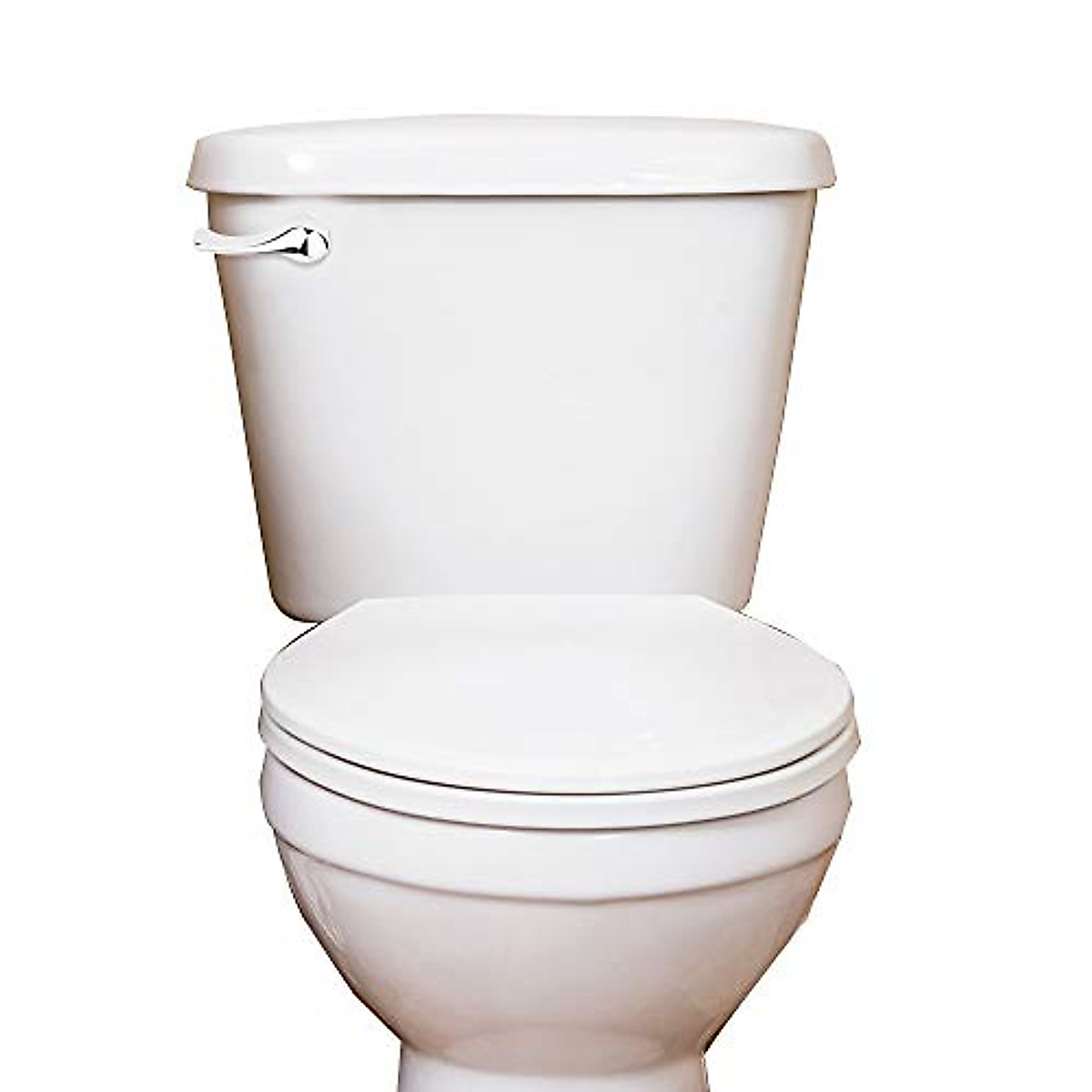 Jwodo Toilet Handle Replacement Kit, Chrome Finish Toilet Trip Levers with Seal Gasket and Nut, with Stainless Steel Flapper Chains, Universal Replacement for Most Toilets (Front Mount #1)