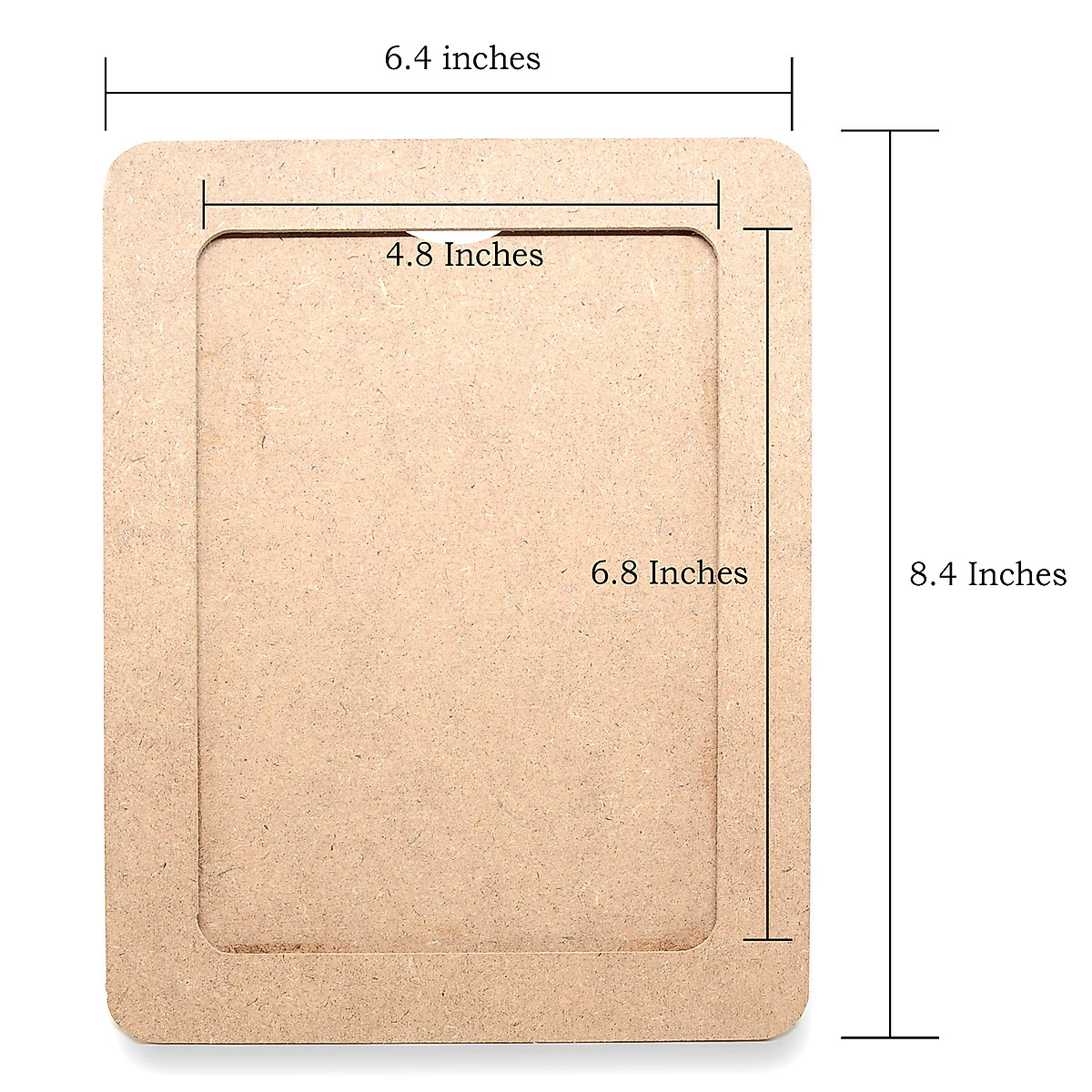 VHALE DIY Paint Your Own Picture Frame, 4 Sets of MDF Wood Photo Frames (5 x 7 inch) with Stand, for Children to Paint and Decorate, Classroom Arts and Crafts, Party Favors for Kids