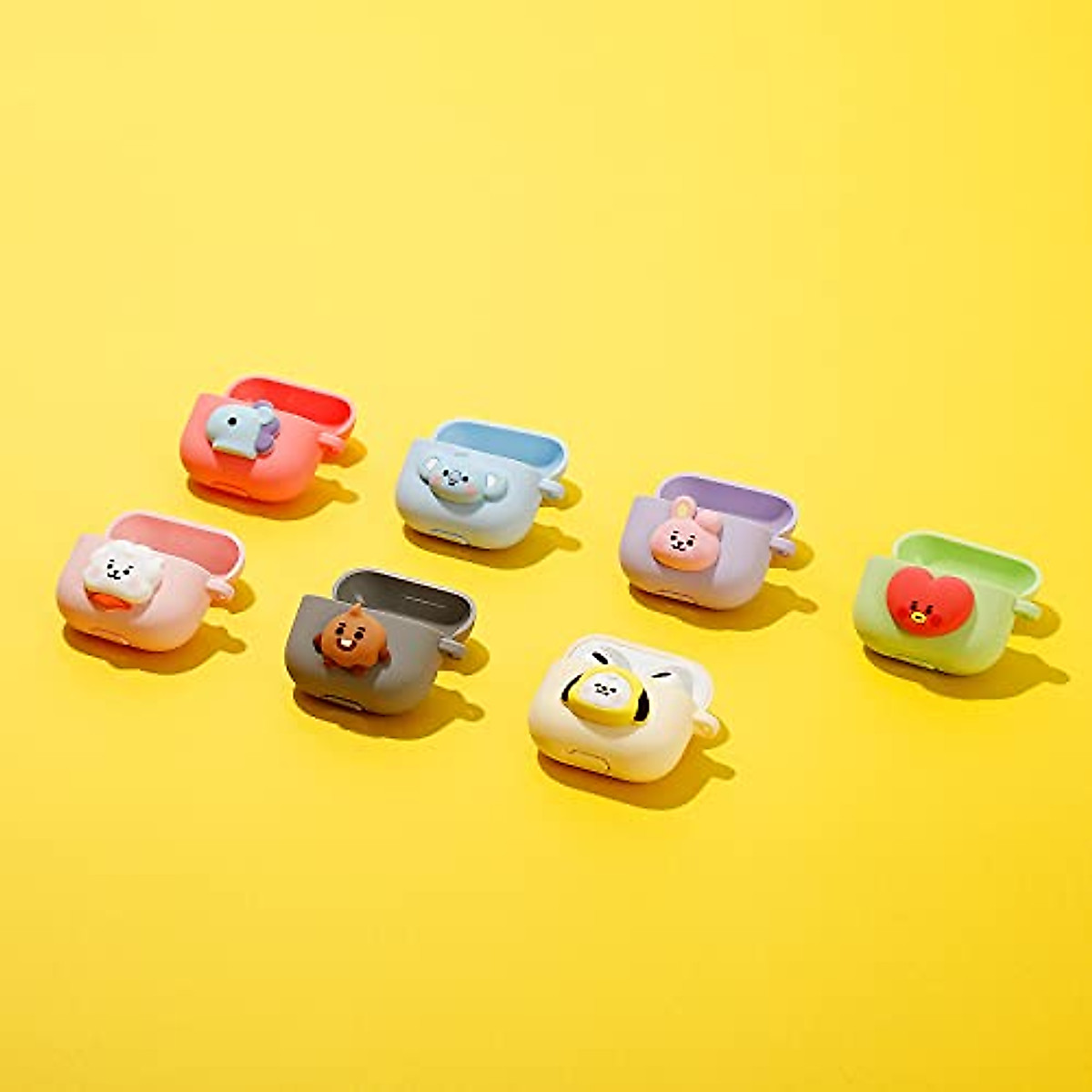 BT21 Case Compatible with Apple AirPods 3rd Generation Case, Gen Pastel Silicon Case with Compatible with AirPods 3 Case, Wireless Charging [Official Merchandise] [7FLAVORS] (Cooky)