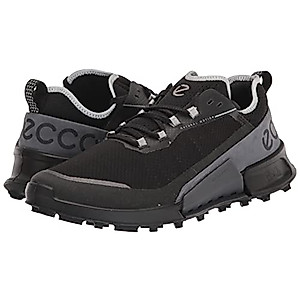 ECCO Men's Biom 2.1 Low Textile Trail Running Shoe, Black/Black/Magnet, 8-8.5
