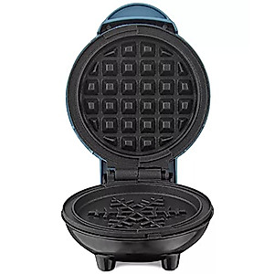 Snowflake Mini Waffle Maker Metallic Blue
