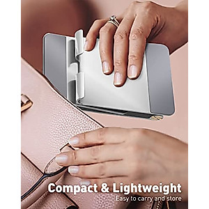 Maxonar Foldable Tablet Stand Holder, Adjustable Tablet Phone Desktop Stand Dock Constructed from Aluminum Compatible with 2022 iPad/iPad Pro, iPad Air/iPad Mini [4.7"-13"], Galaxy Tab S8- Silver