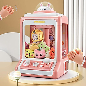 Harilla Small Claw Machine,Kids Arcade Claw Machine, Pink