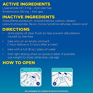 Imodium Multi-Symptom Relief Caplets with Loperamide Hydrochloride and Simethicone, Anti-Diarrheal Medicine for Treatment of Diarrhea, Gas, Bloating, Cramps & Pressure, 24 ct.