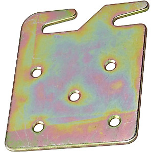 First Choice Products Heavy 5 Hole Wood Frame Bed Hook Plates – Pack of 4 Brackets, Gold