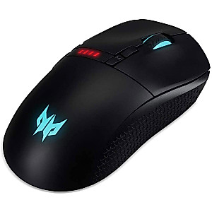 Acer Predator Cestus 350 Wireless Gaming Mouse: NVIDIA Reflex - Up to 16000 DPI - RGB Lighting - 8 Programmable Buttons - On-Board Memory - 5 Profile Settings - Pixart 3335 Sensor - Black