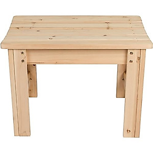 Shine Company Outdoor Wood Backless Patio Garden Bench, 2 Ft, Natural