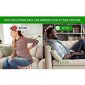 sevkumz Armchair Cushion Support Insert,【22" x 18"】 Upgraded Recliner Saver Board for Couch Pillows. Fix Saggy Seats, Thickened Bamboo Board Sofa Couch Support