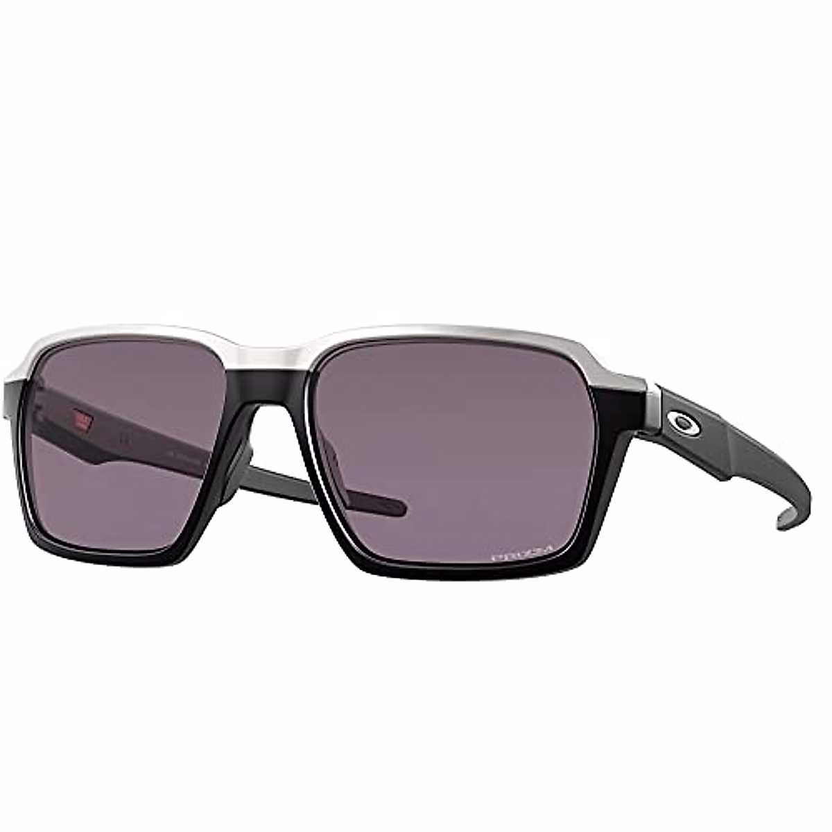 Oakley Men's OO4143 Parlay Rectangular Sunglasses, Matte Black/Prizm Grey, 58 mm