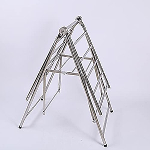 LTLGHY Rack Clothes Foldable, Laundry Drying Rack for Indoor Outdoor,Easy Storage Clothes Drying Rack, Free of Installation Garment Rack