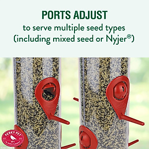 Perky-Pet 3264 Red Wild Bird and Finch Feeder