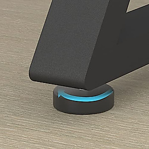 LVB Black Computer Desk, Modern Gaming PC Writing Desk for Home Office, Metal Computer Study Work Table for Bedroom, Industrial Executive Student Simple Workstation Desk with Storage, 55 In, Black Oak