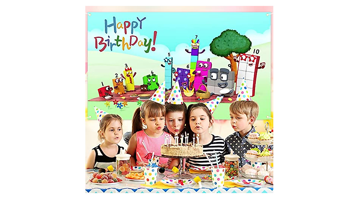 Numberblocks Backdrop for Kids' Parties & School Events - 5x3ft
