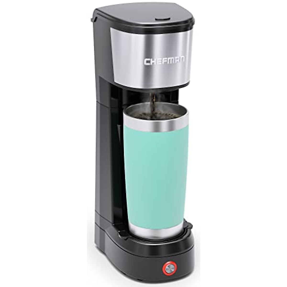 Chefman InstaCoffee Max, The Easiest Way to Brew the Boldest Single-Serve Coffee, Use Fresh And Flavorful Grounds or K-Cups