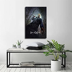 RIP Michael Myers Halloween Horror Violence and Bloody Canvas Art Poster and Wall Art Picture Print Modern Family Bedroom Decor Posters 16x24inch(40x60cm)