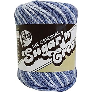 Lily Sugar 'N Cream Yarn, 2 Ounce, Faded Denim