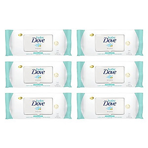 Baby Dove Wipes, Sensitive Moisture, 30 ct, Pack of 6
