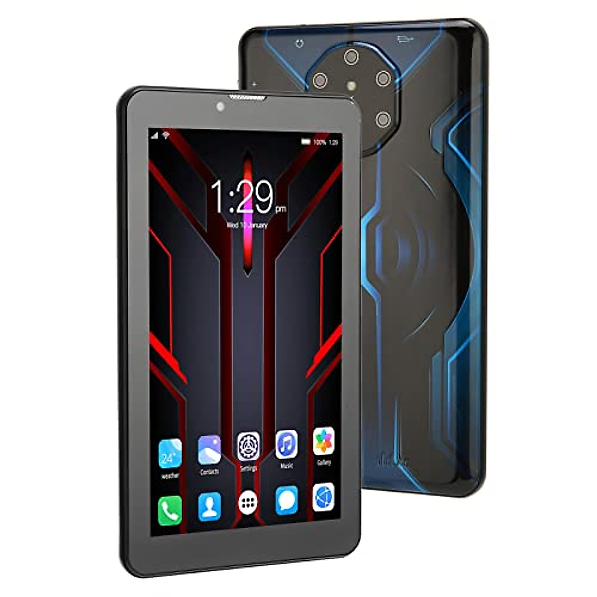 Zopsc Blue 7in Tablet IPS 1960x1080 4GB 32GB MT6592 8 Cores CPU Android 10 Dual Camera 6000mAh (US Plug 90‑120V)
